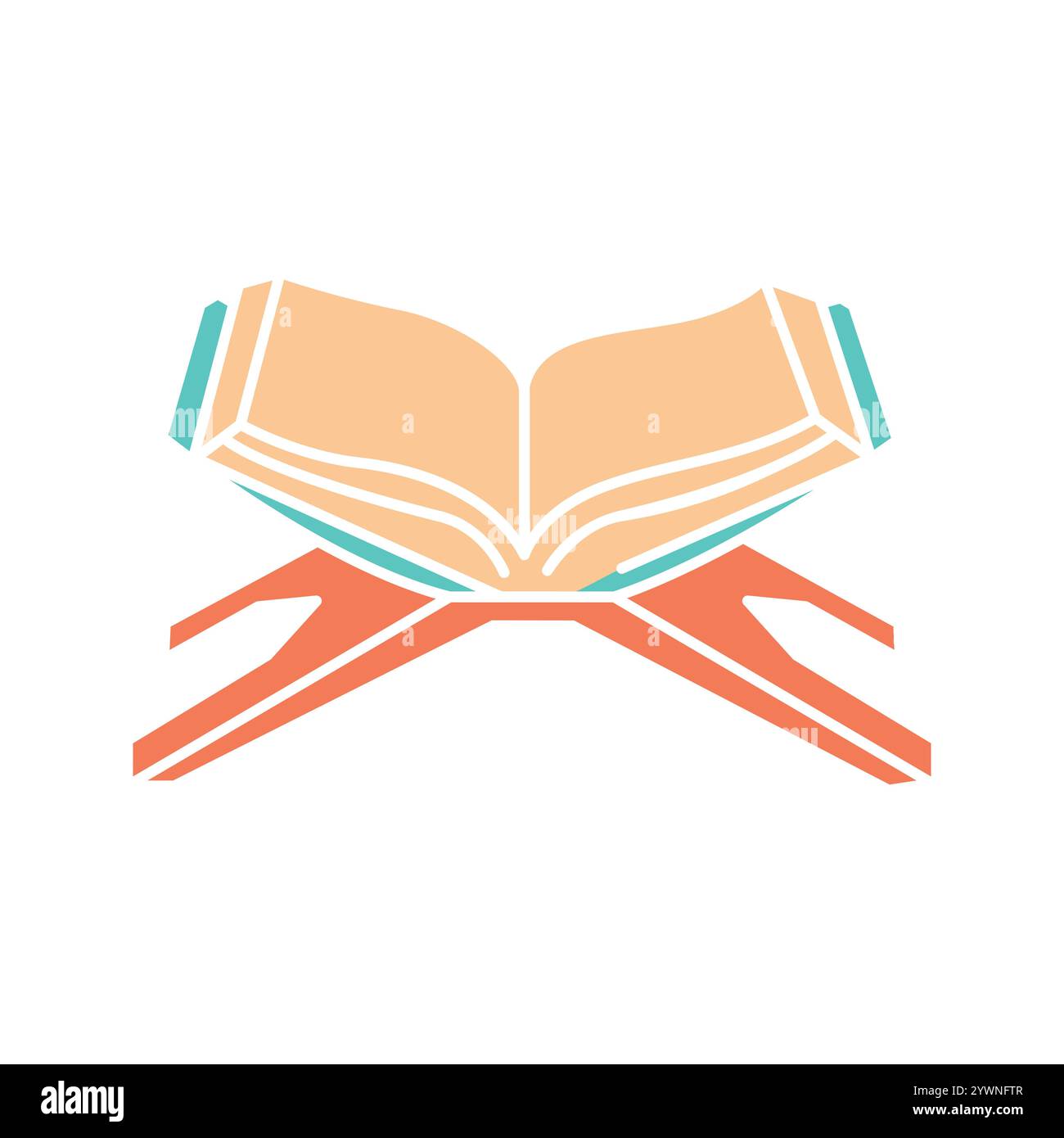 Quran Islamic Holy Book color icon. Muslim religion.Sign for web page ...