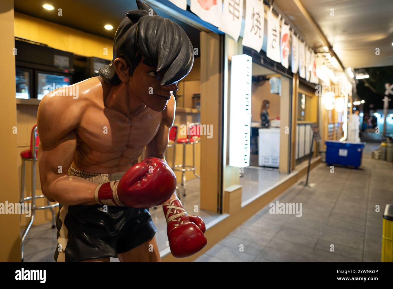 CHIANG MAI, THAILAND - OCTOBER 24, 2023: close up shot of life size ...