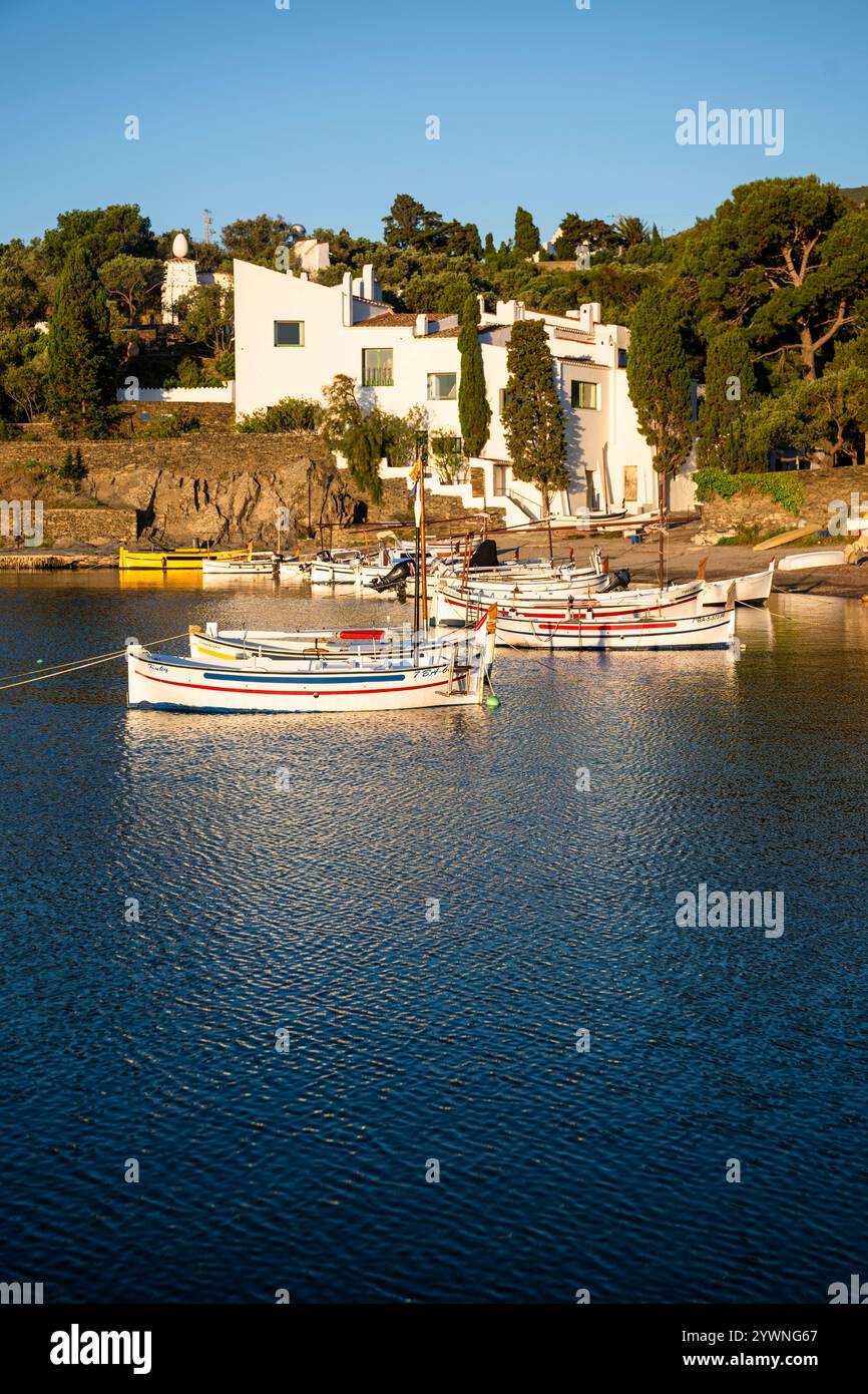 The former home of Salvador Dalí in the bay of Portlligat in the ...