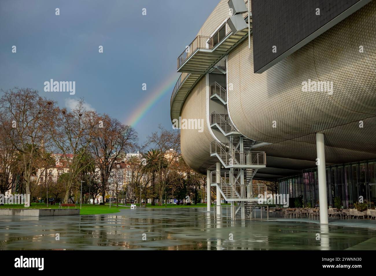 Spain, Cantabria Region, Cantabria Province, Santander,waterfront with ...