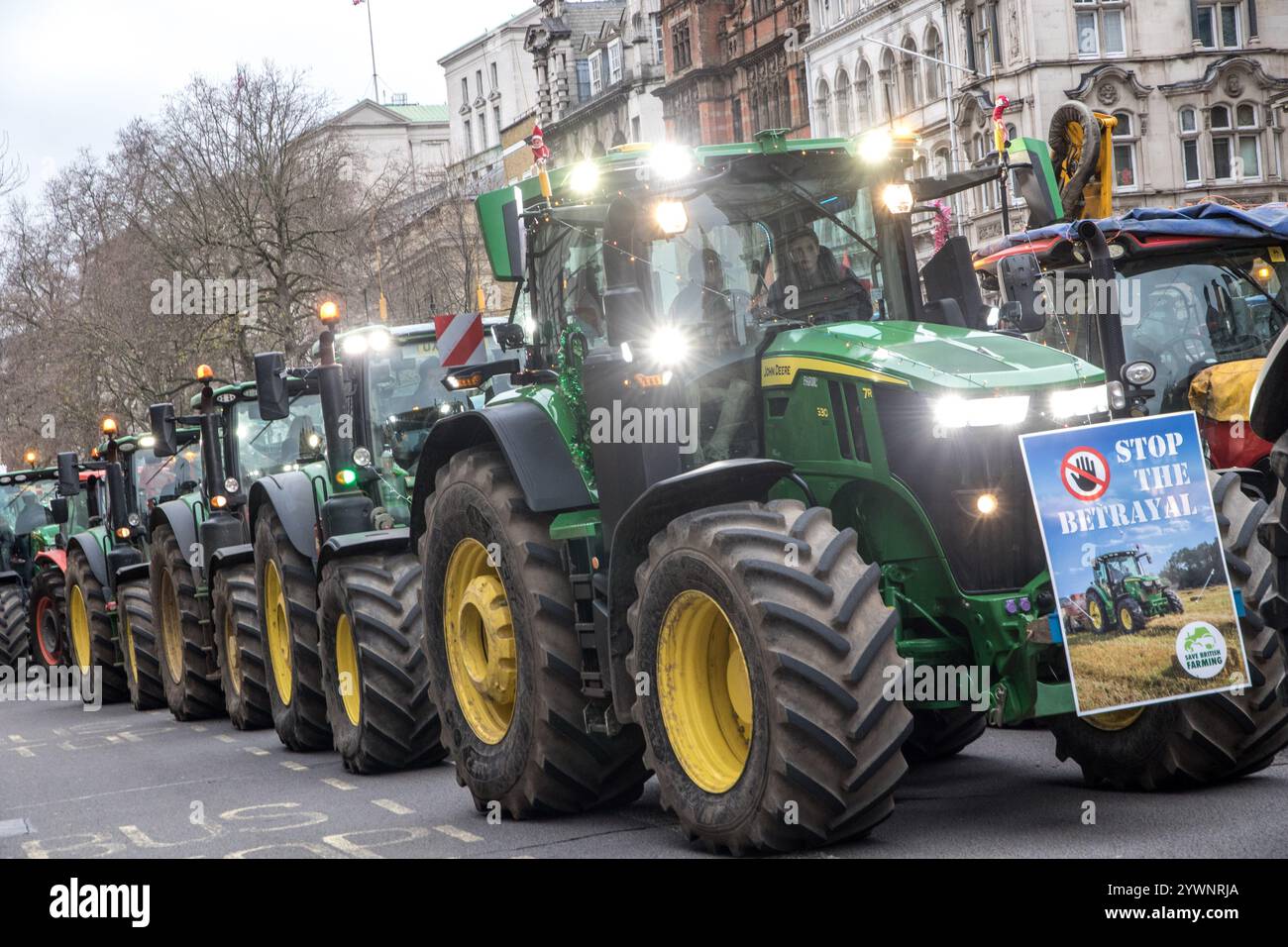 Westminster, London, UK. 11th Dec, 2024. British farmers protest in ...