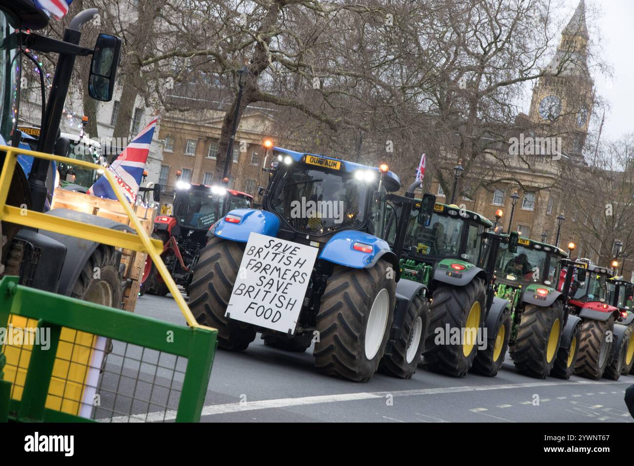 Westminster, London, UK. 11th Dec, 2024. British farmers protest in ...