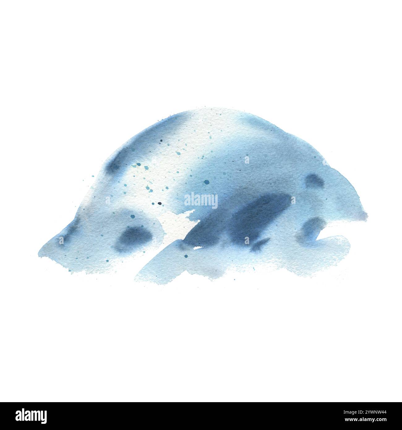 Snow big snowdrift, textured, volumetric white with blue colors. Winter ...