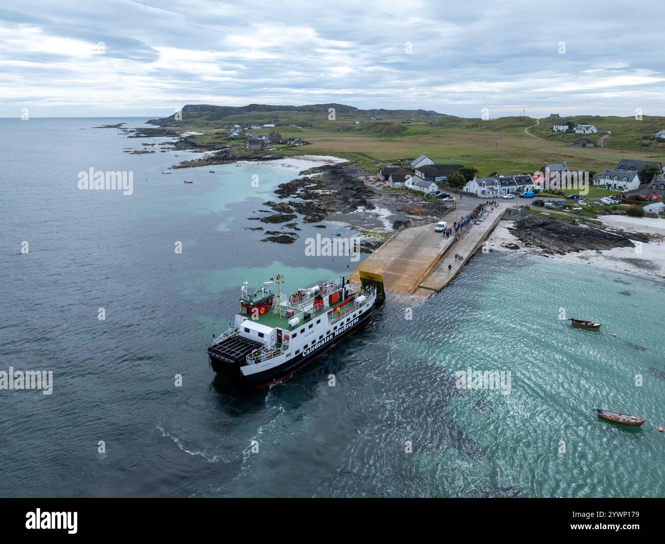 Iona, UK - Jul 10, 2024: Iona ferry from Mull at the Isle of Iona ...