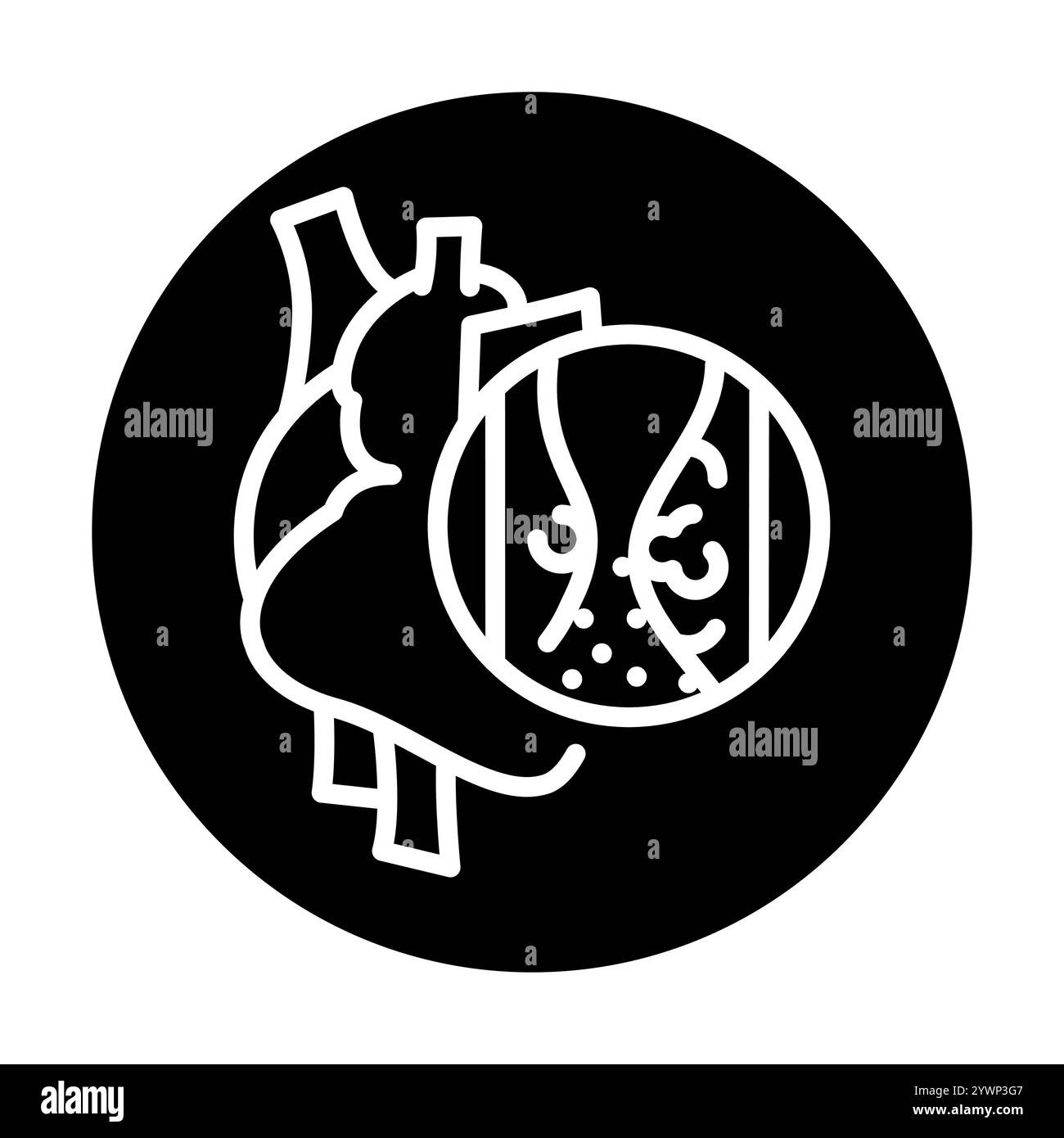 heart disease line black icon. Sign for web page, mobile app, button ...
