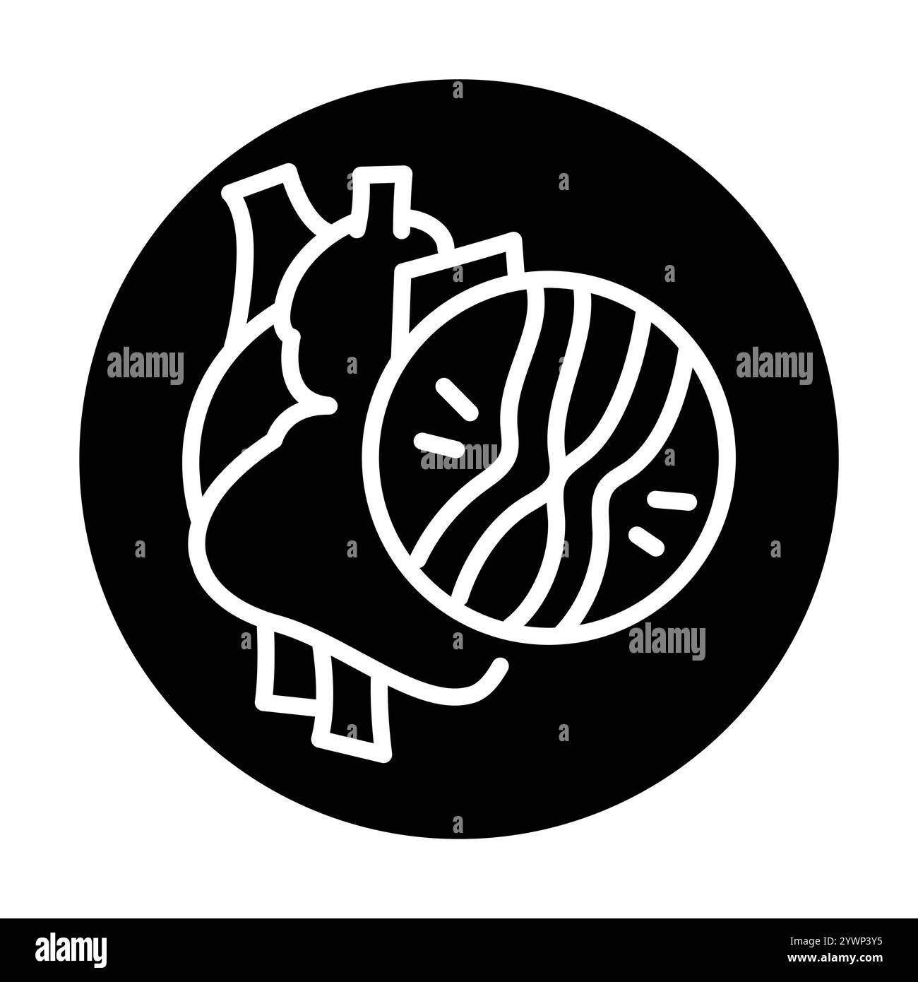 heart disease line black icon. Sign for web page, mobile app, button ...