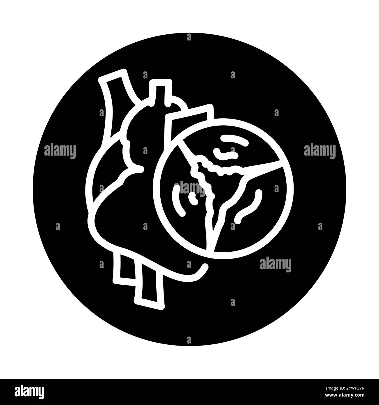 heart disease line black icon. Sign for web page, mobile app, button ...