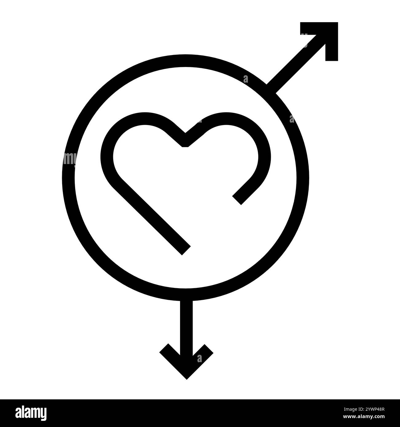 Gay line icon. LGBT society. Vector isolated button. Editable stroke ...