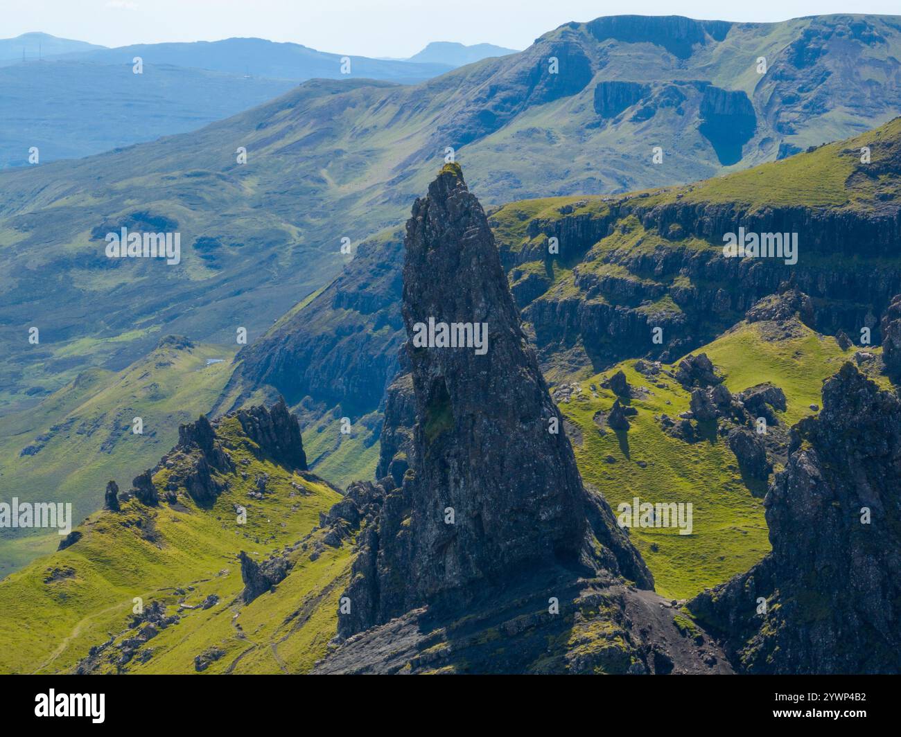 Old Man of Storr impressive landscape, Isle of Skye landmark, Scotland ...