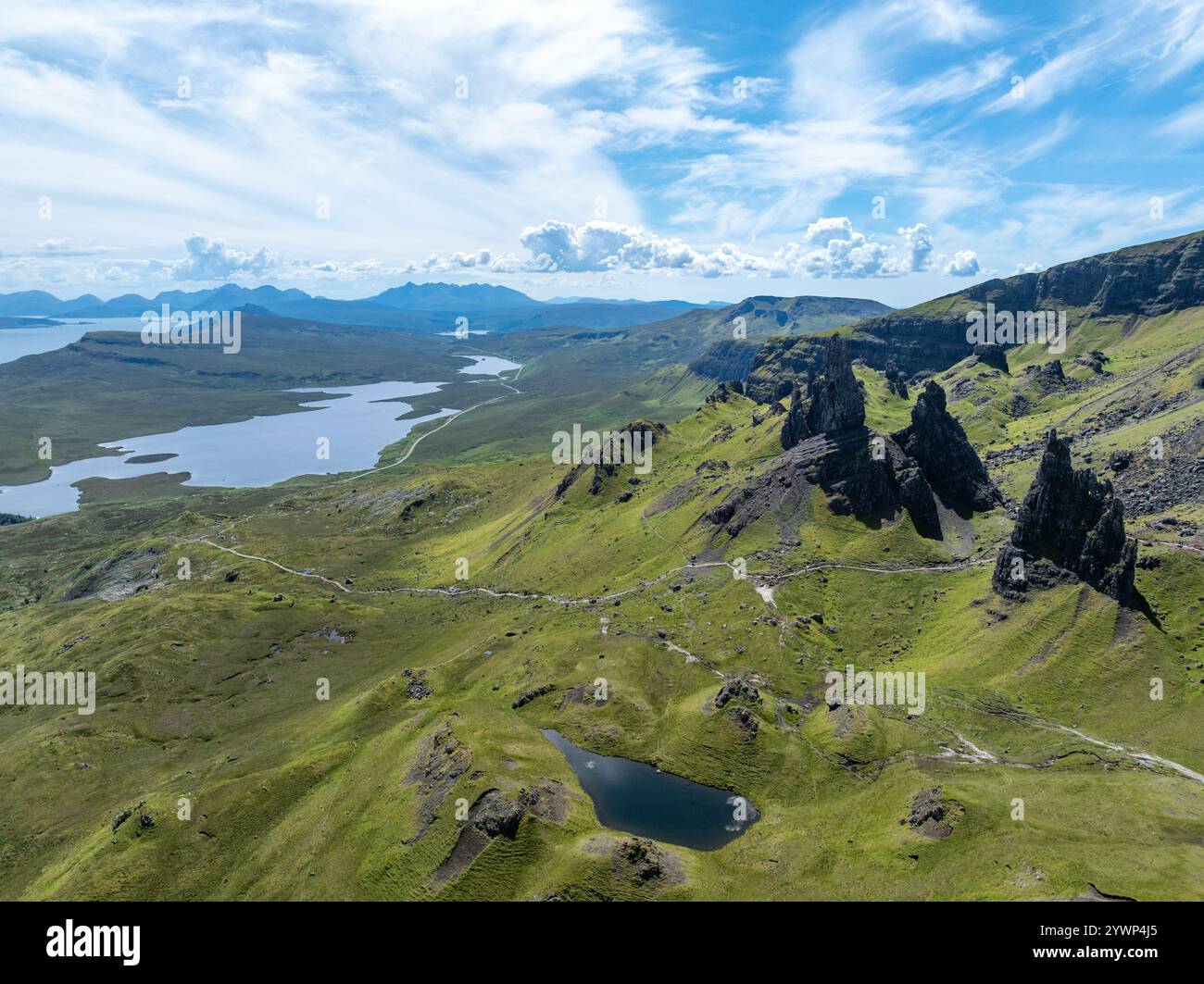 Old Man of Storr impressive landscape, Isle of Skye landmark, Scotland ...