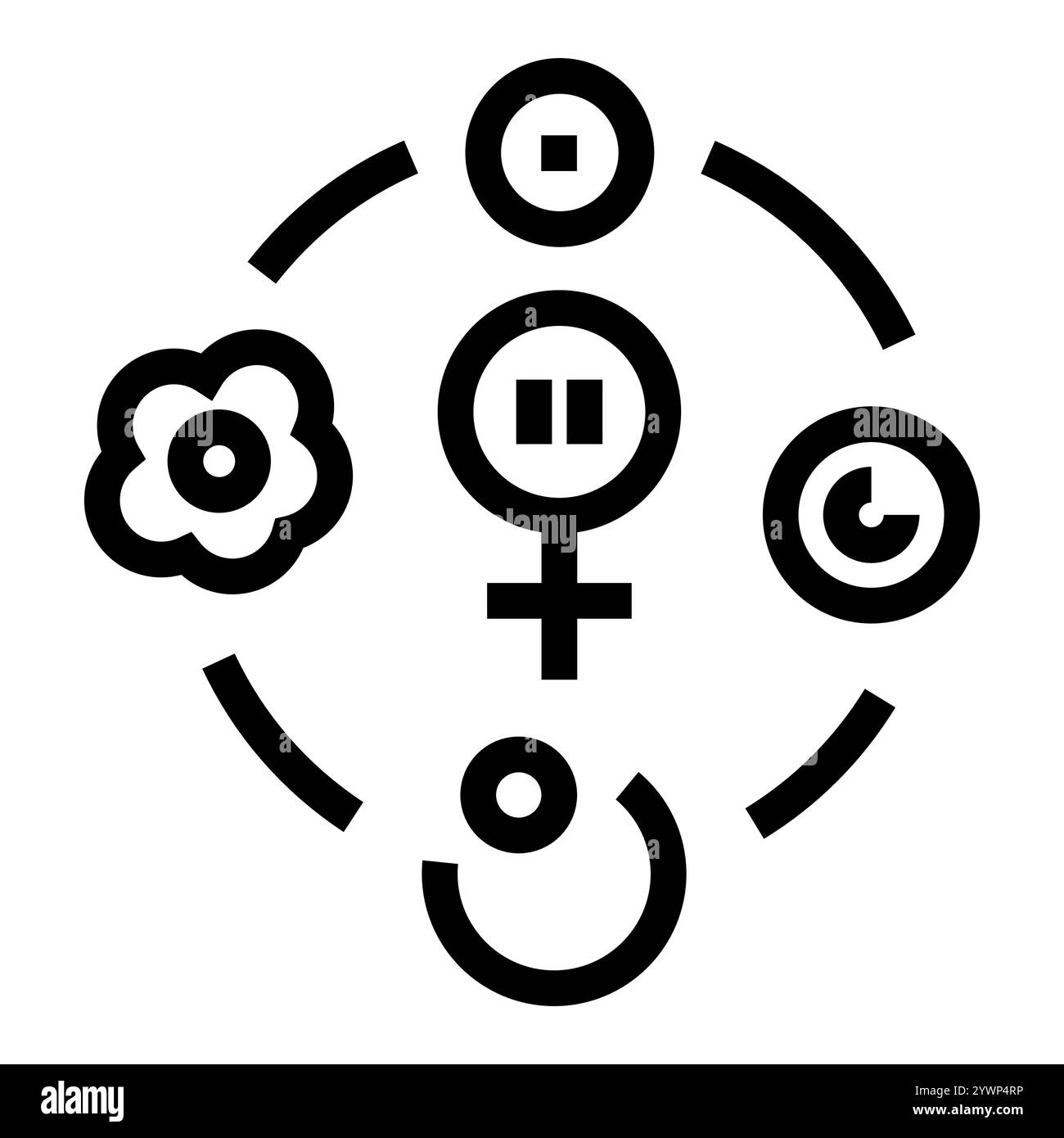 Menstrual cycle concept Cut Out Stock Images & Pictures - Alamy