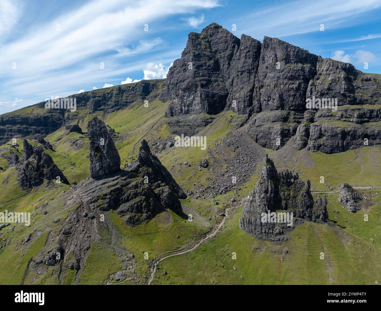Old Man of Storr impressive landscape, Isle of Skye landmark, Scotland ...