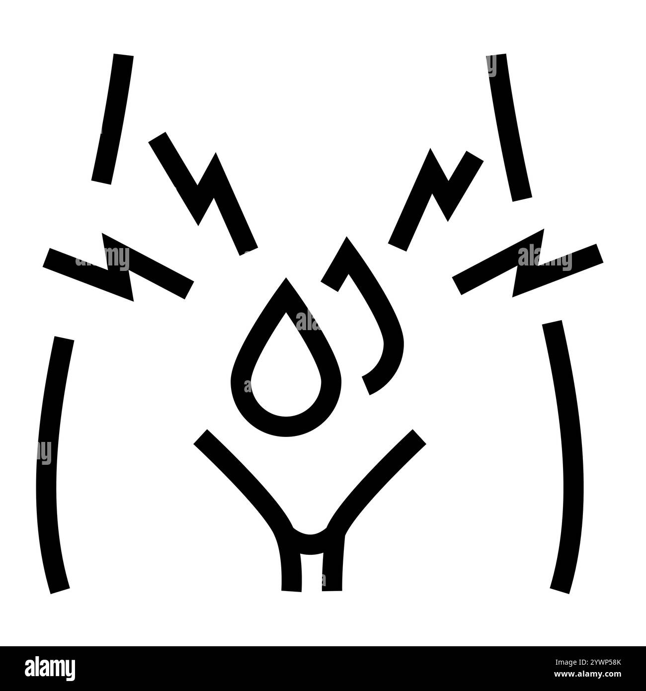 Icon menstruation symptom Stock Vector Images - Alamy