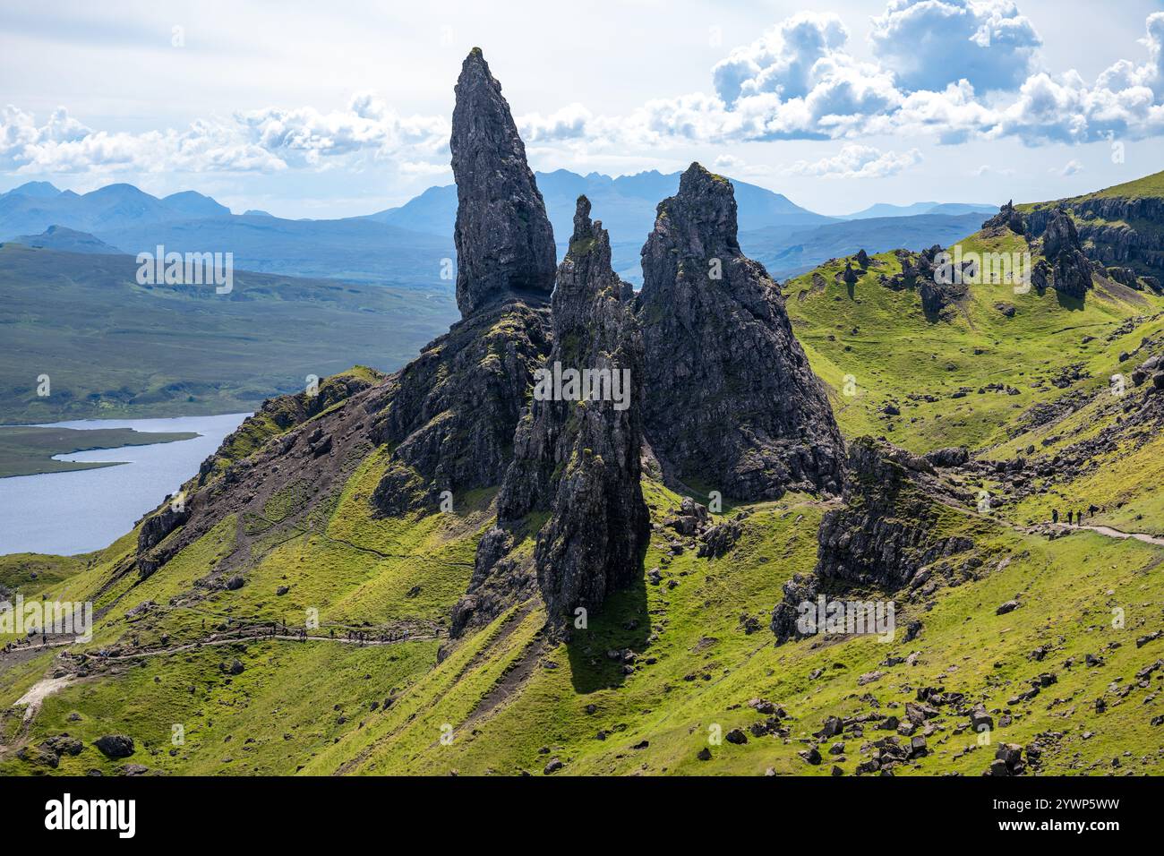 Old Man of Storr impressive landscape, Isle of Skye landmark, Scotland ...