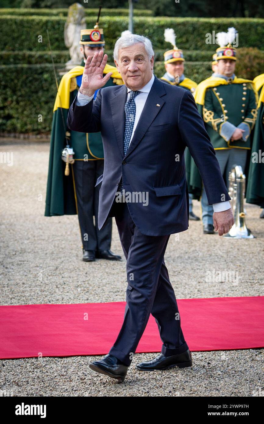 Rome, Italy. 11th Dec, 2024. Italian Foreign Minister Antonio Tajani ...