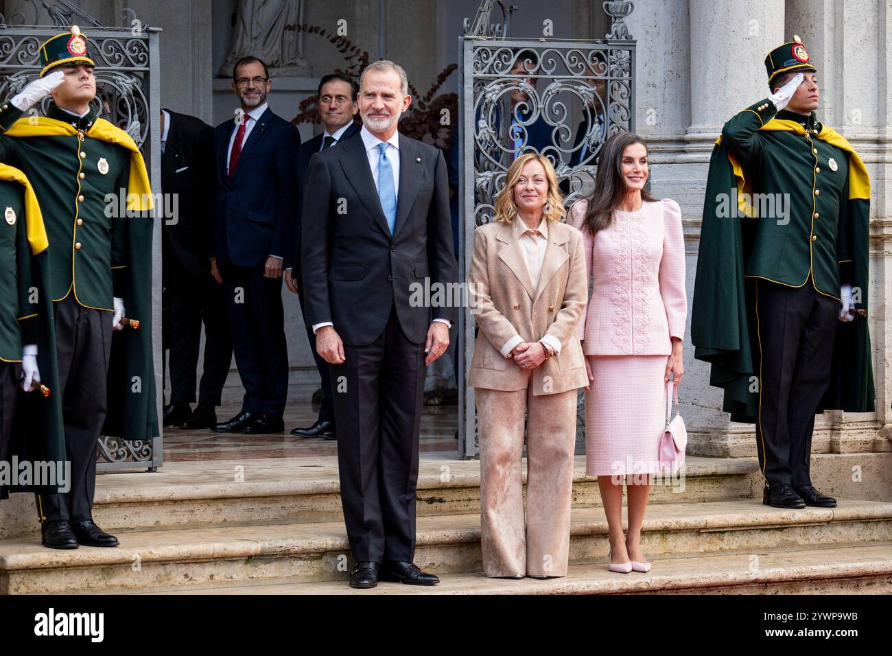 Rome, Italy. 11th Dec, 2024. King Felipe VI of Spain, the Italian Prime ...