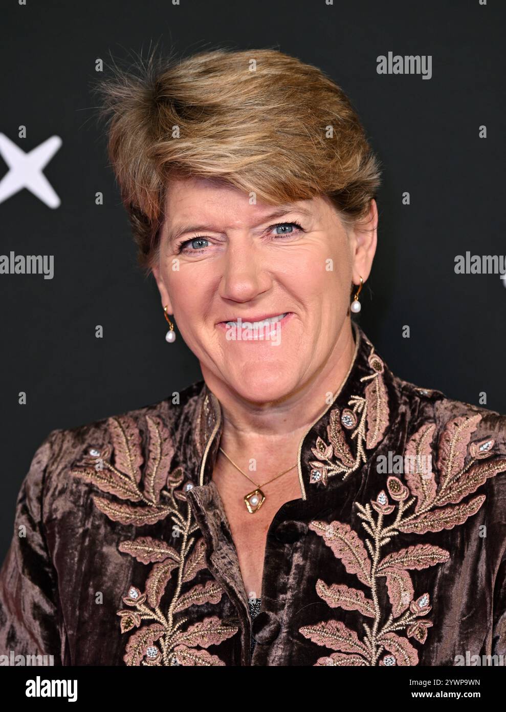 London, UK. December 11th, 2024. Clare Balding arriving at the Katy Perry, Night of a Lifetime ...