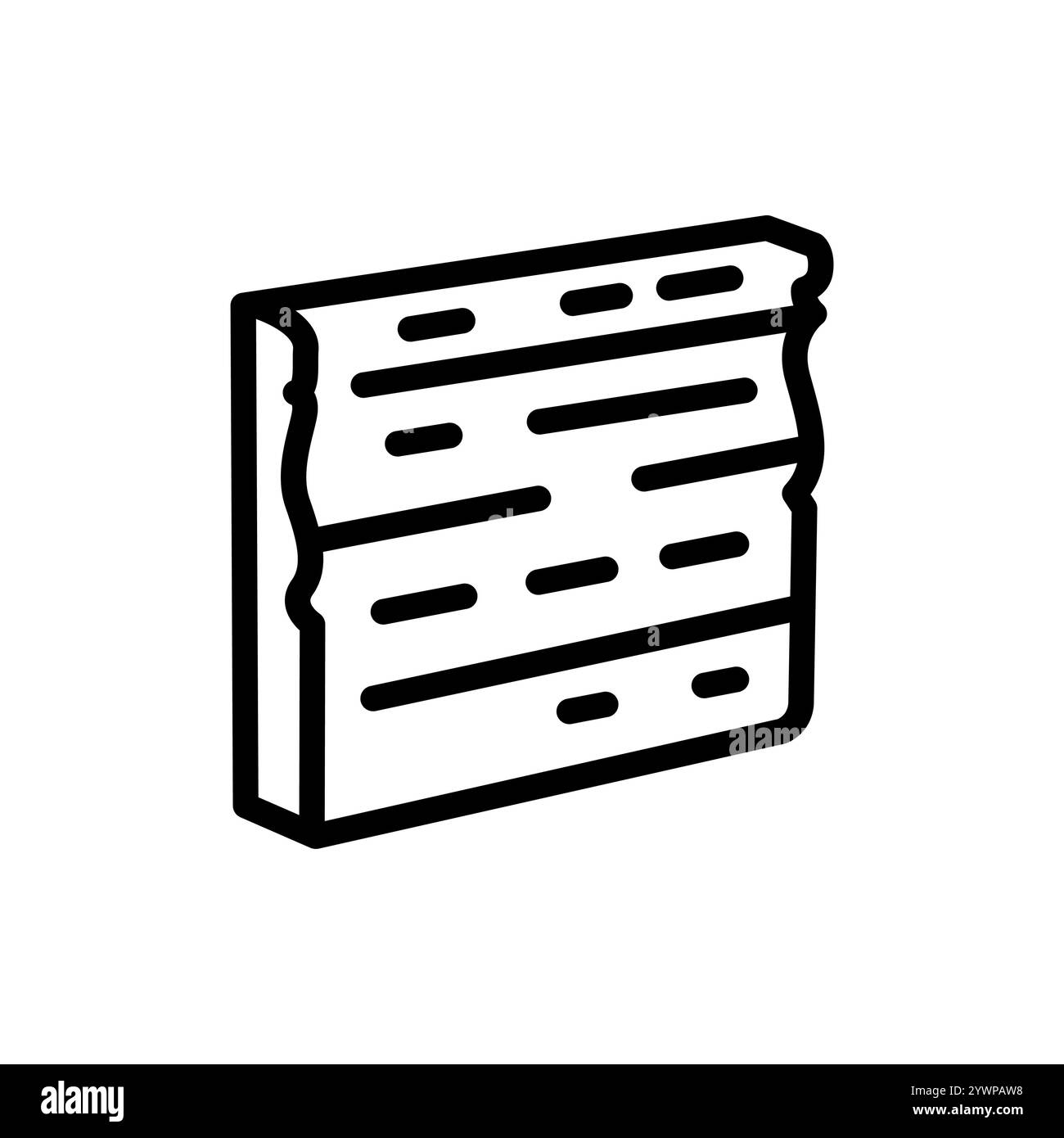 Wood plank board line black icon. Sign for web page, mobile app, button ...