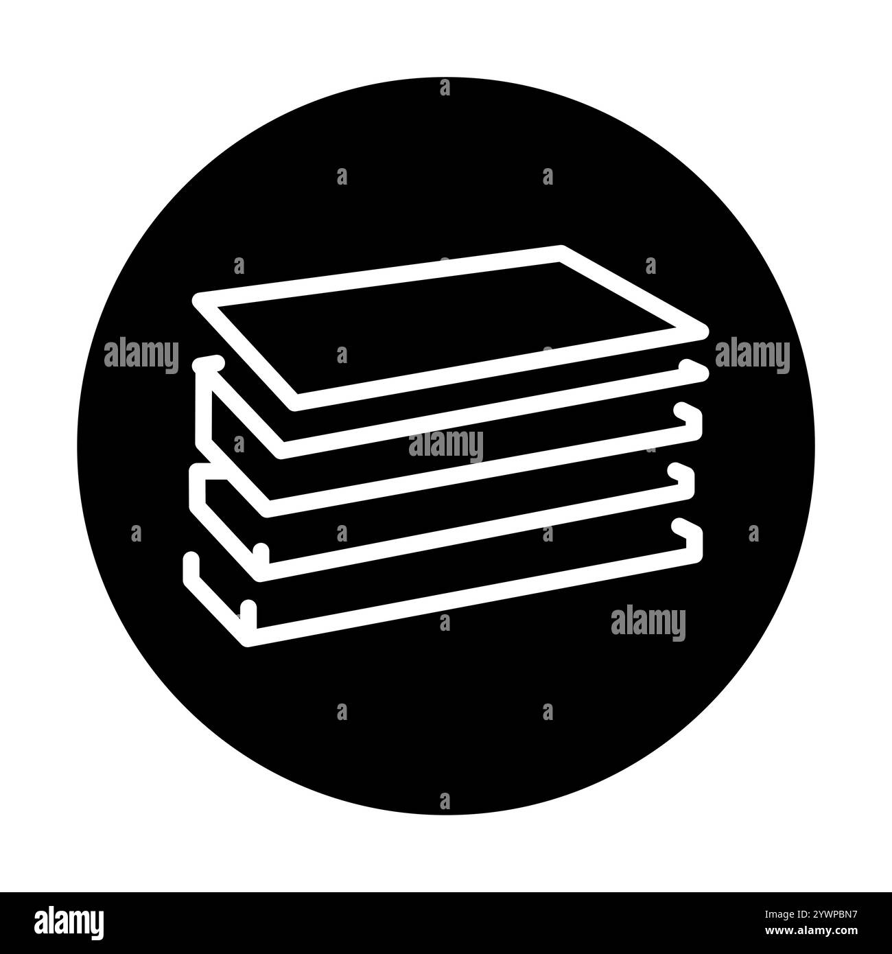 Plywood sheets line black icon. Sign for web page, mobile app, button ...