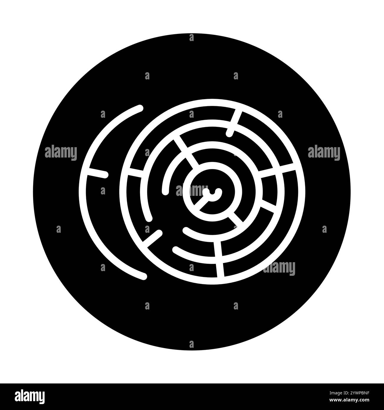 Round wood line black icon. Sign for web page, mobile app, button, logo ...