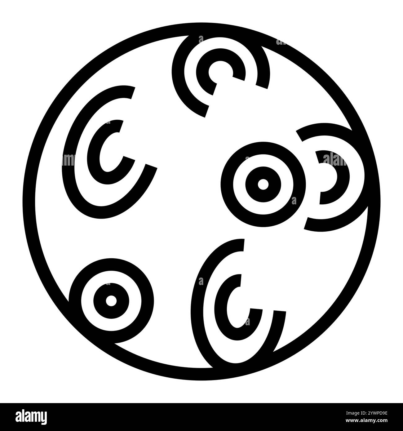 Pernicious anemia line black icon. Vector isolated button. Editable ...