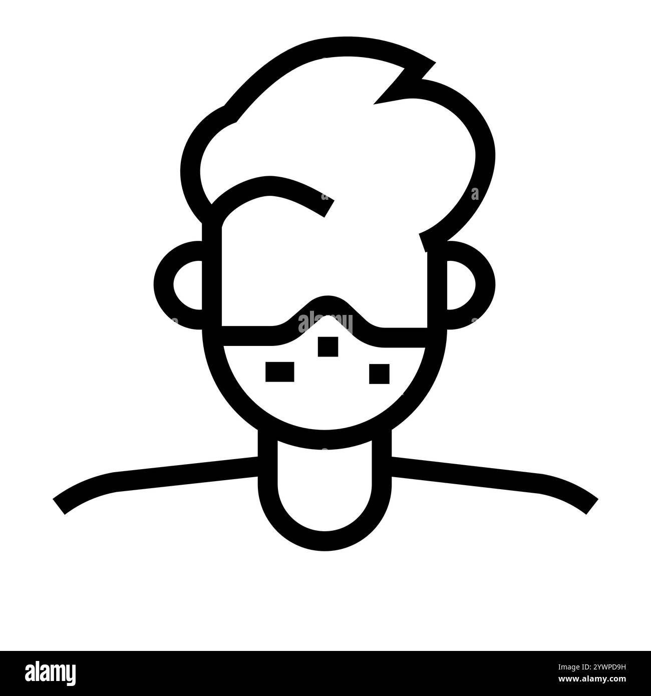 Systemic lupus erythematosus line black icon. Vector isolated button ...