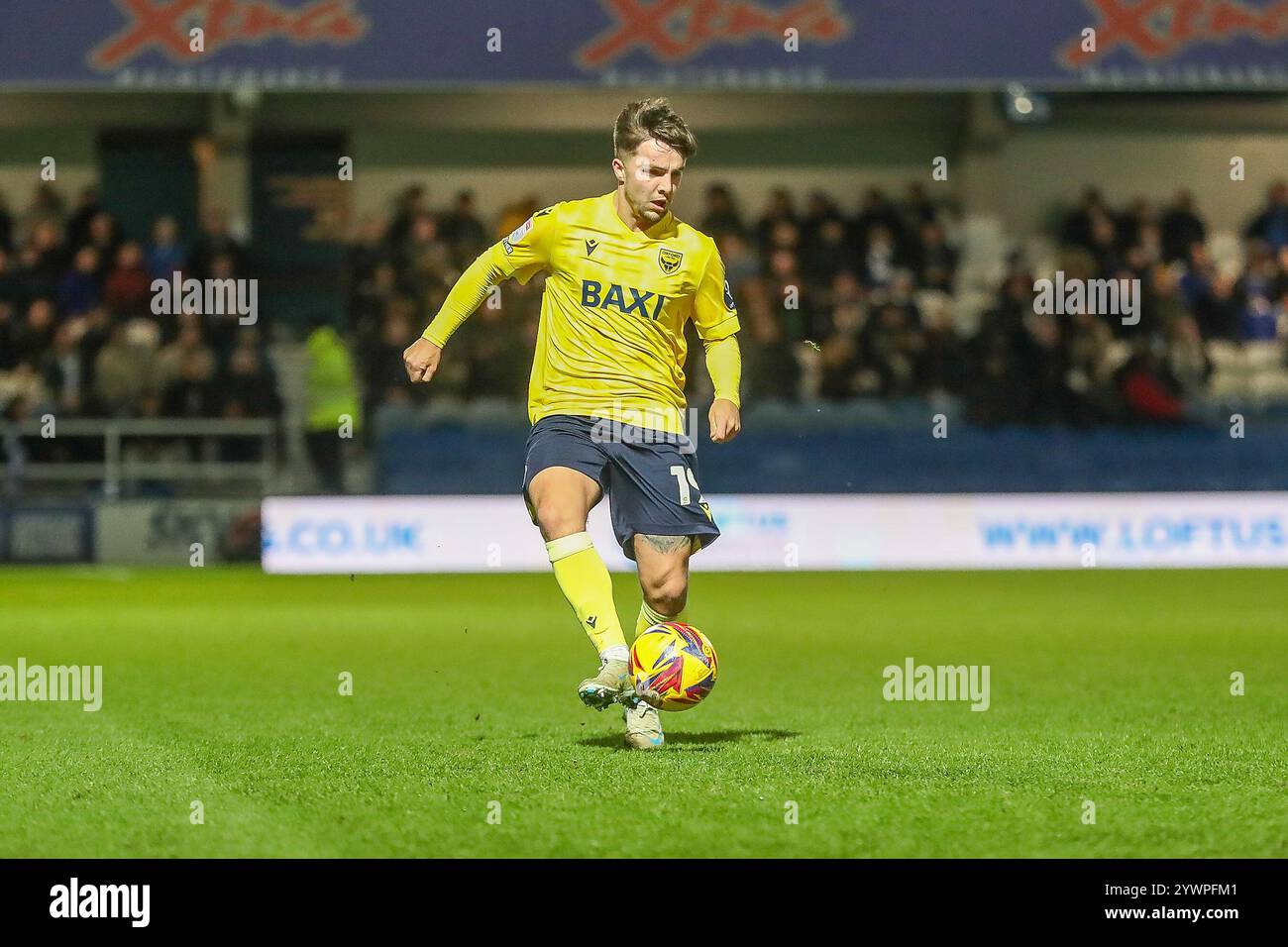 London, UK. 11th Dec, 2024. *Tyler Goodrham of Oxford ** during the EFL ...