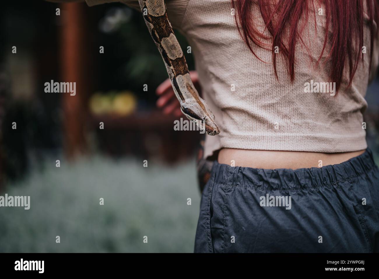 Snake on female shoulder hi-res stock photography and images - Alamy