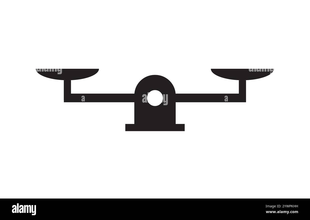 Vector black flat scales icon isolated on white background Stock Vector ...