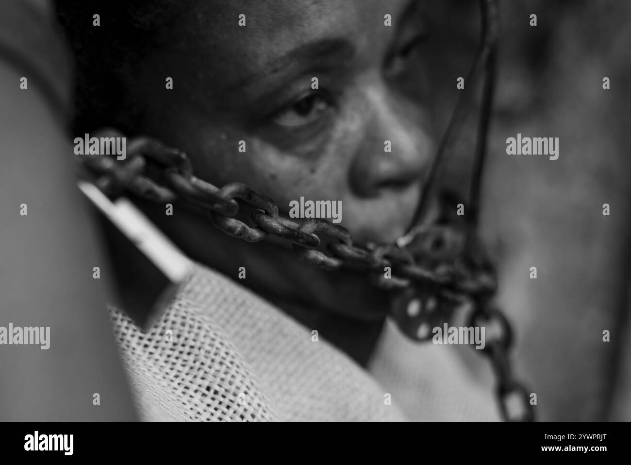 Abuse slavery Black and White Stock Photos & Images - Alamy