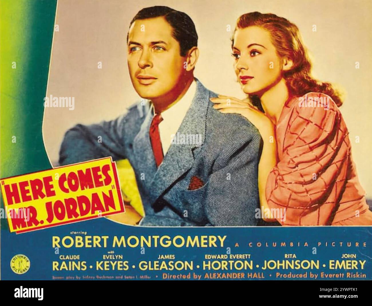 HERE COMES MR. JORDAN 1941 Columbia Pictures film with Robert ...