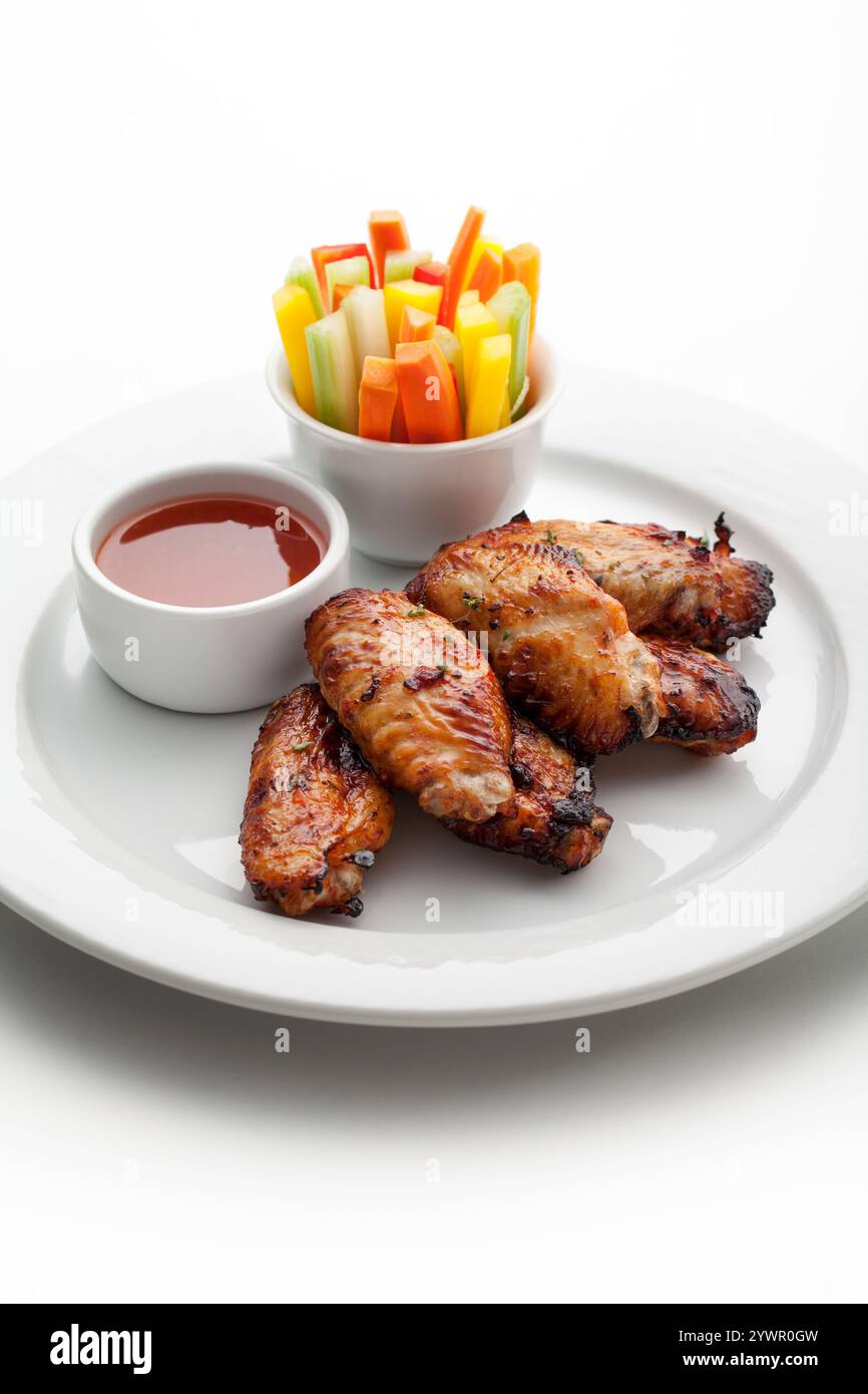 Traditional barbecue chicken wings hi-res stock photography and images ...