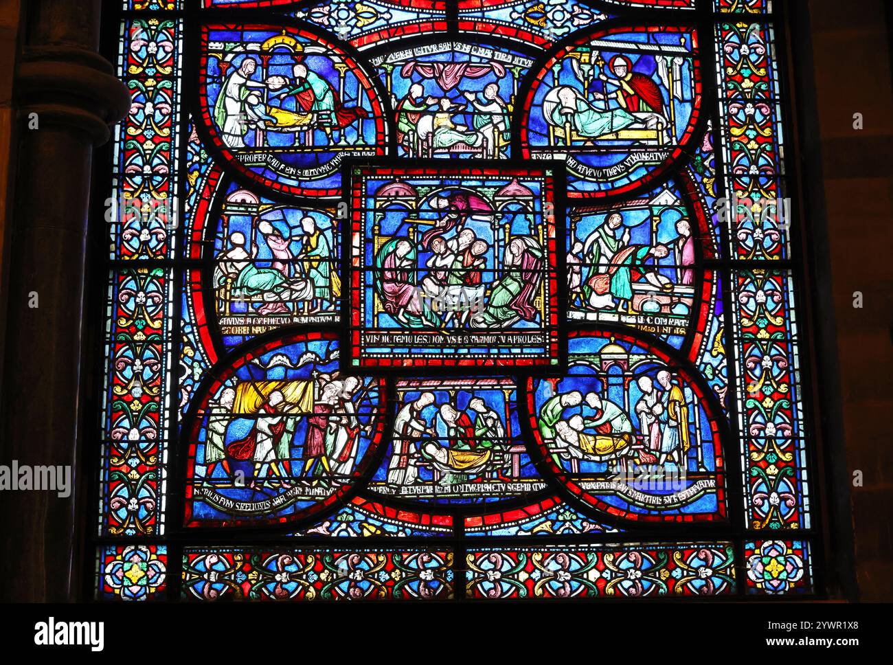 Stunning Miracle Windows depicting healing miracles attributed to St ...