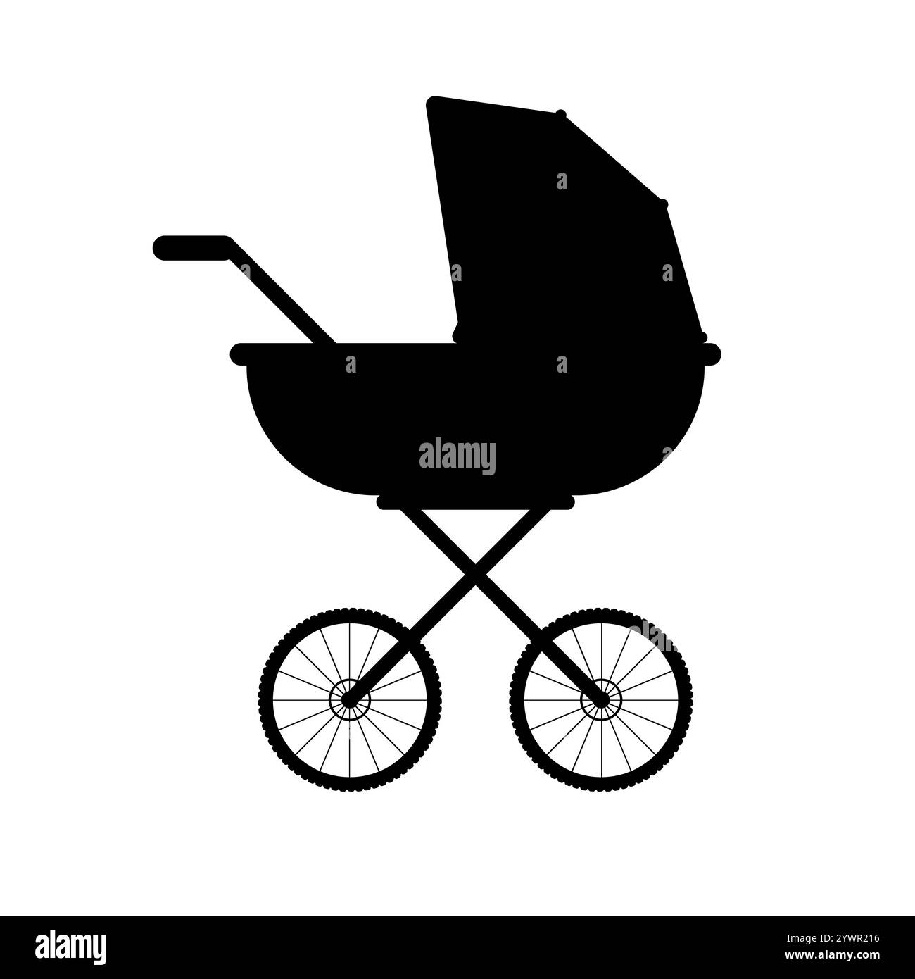 Silhouette mother baby walking Black and White Stock Photos & Images ...