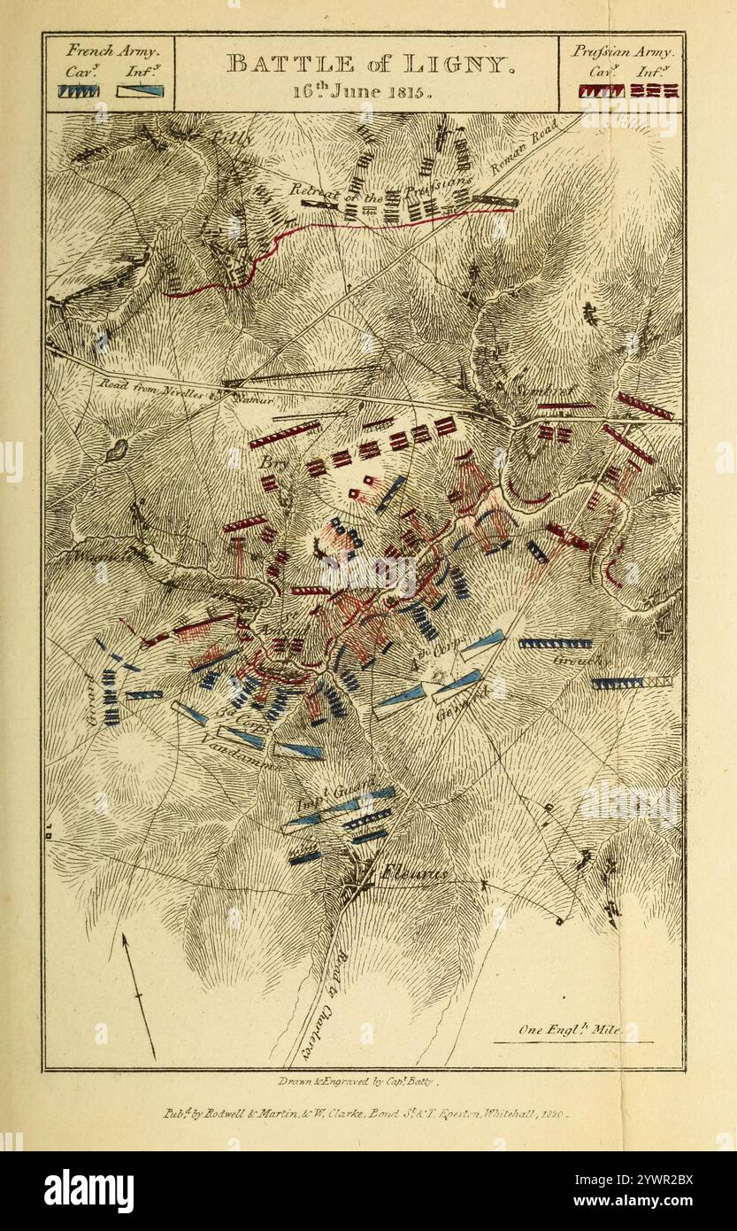 Battle of waterloo map hi-res stock photography and images - Alamy