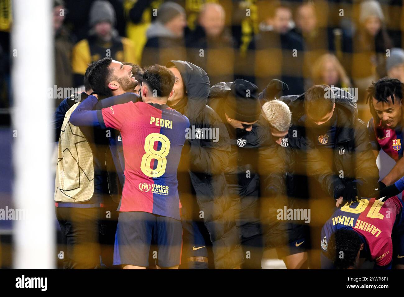 DORTMUND - Ferran Torres of FC Barcelona celebrates 2-3 during the UEFA ...