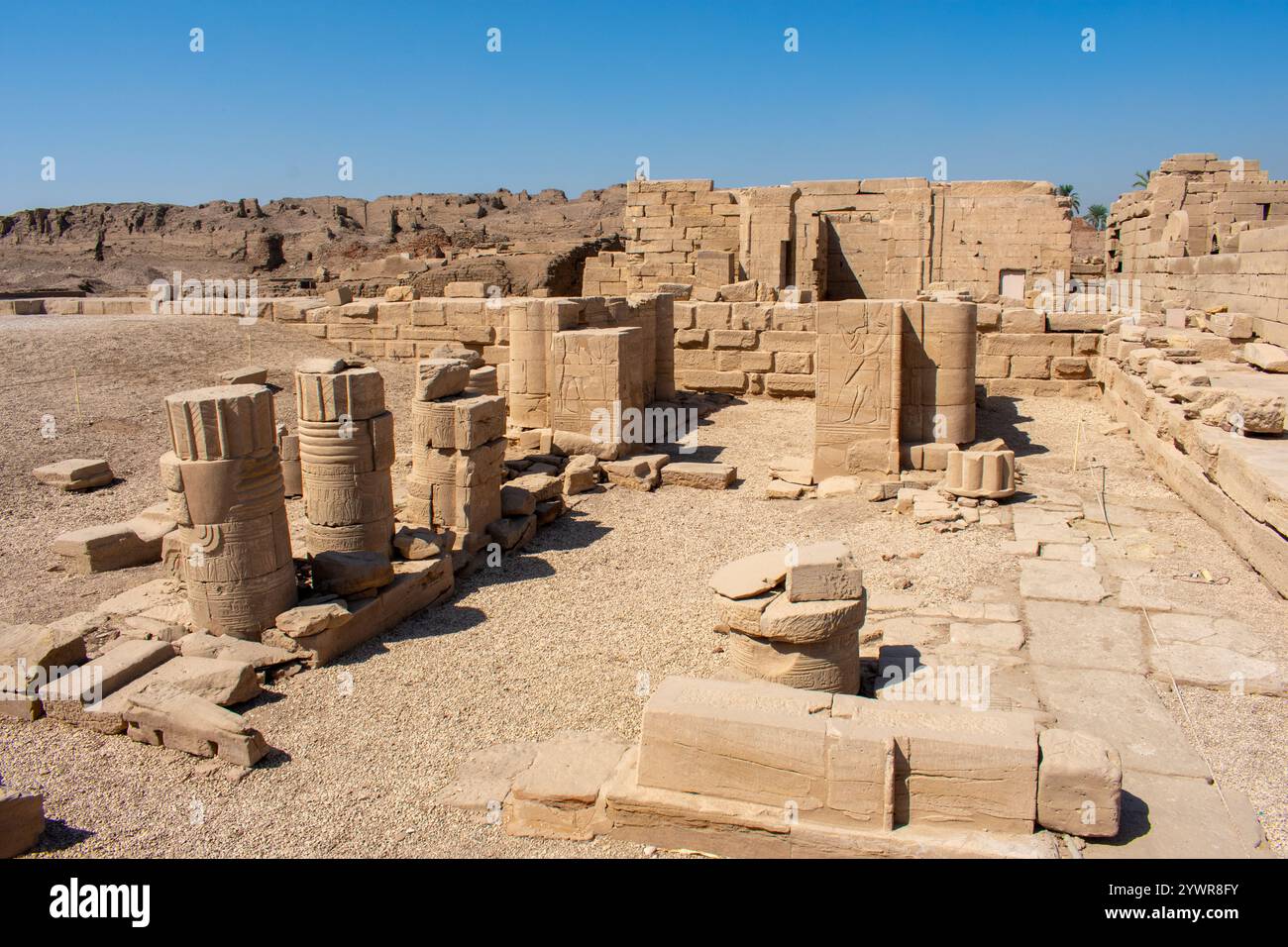 14.1.24 Dendera, Egypt: Temple of Hathor at Dendera Temple complex. The ...
