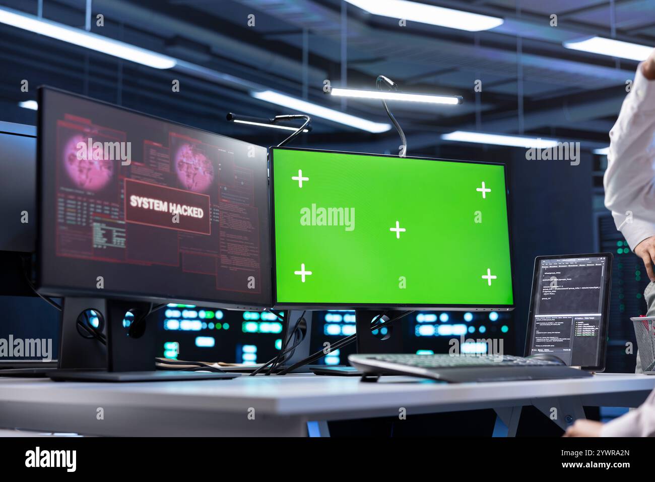 Admin Using Isolated Screen Pc In Server Farm Trying To Protect