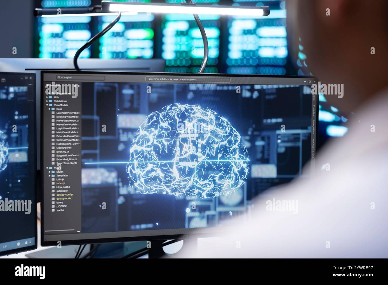 Engineer in ai server farm hi-res stock photography and images - Alamy