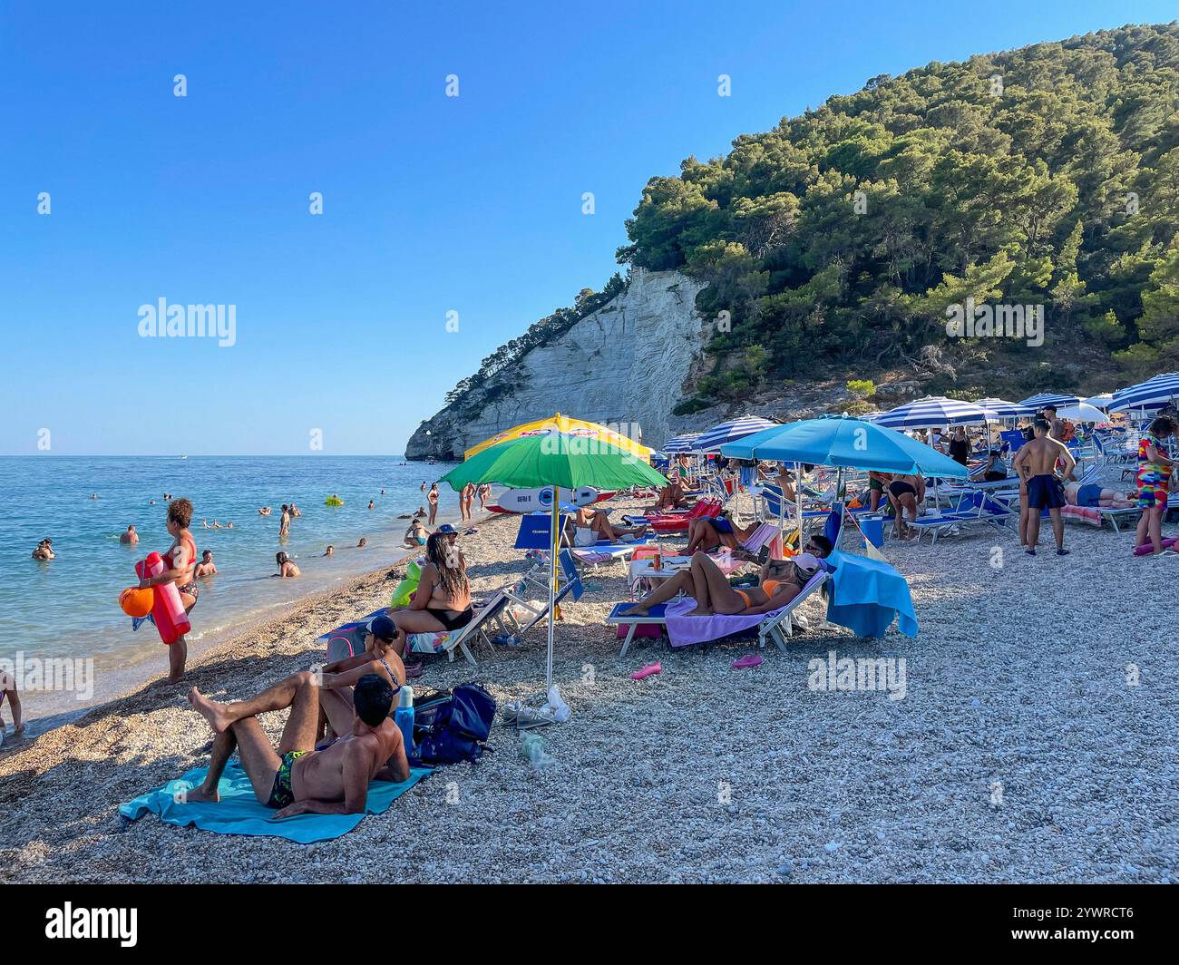 Italy, Puglia, Vignanotica Beach Stock Photo - Alamy