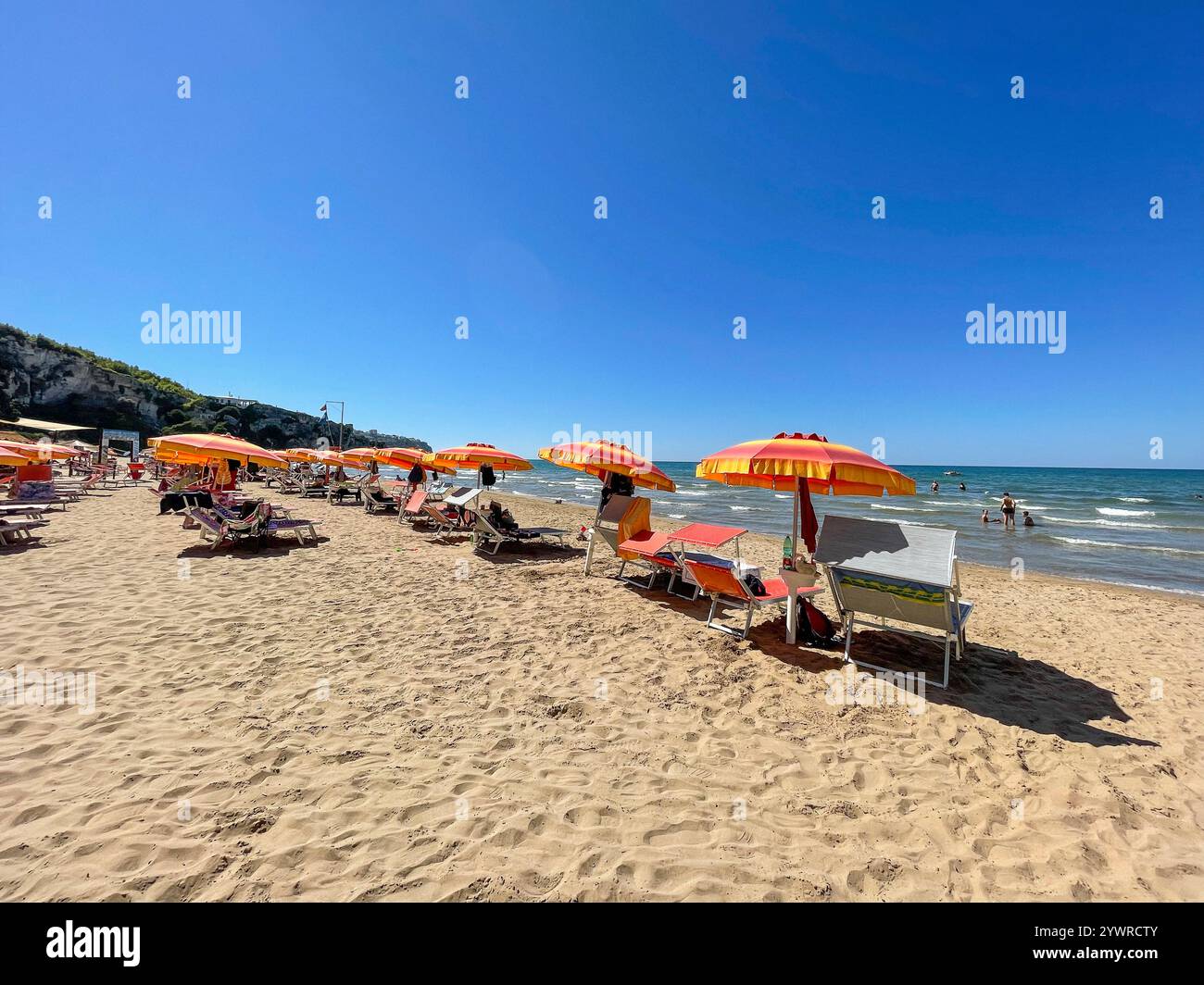 Italy, Puglia, Zaian Beach Stock Photo - Alamy