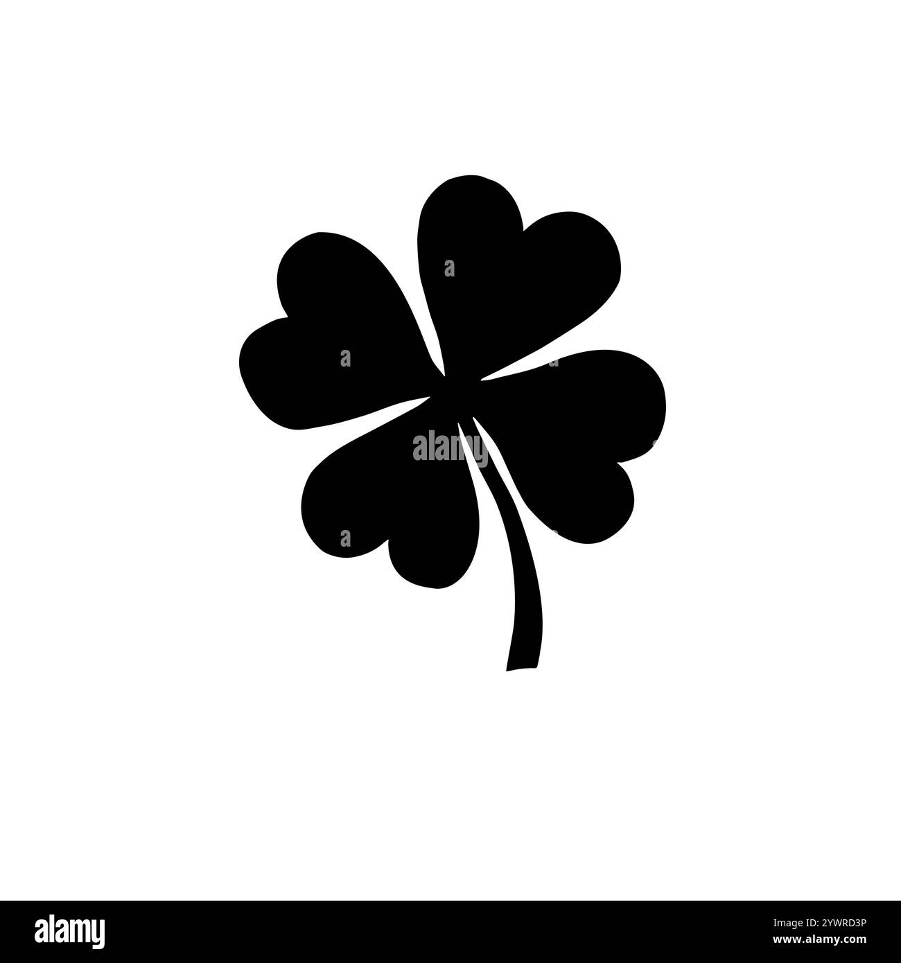 Shamrock label vector background Black and White Stock Photos & Images ...