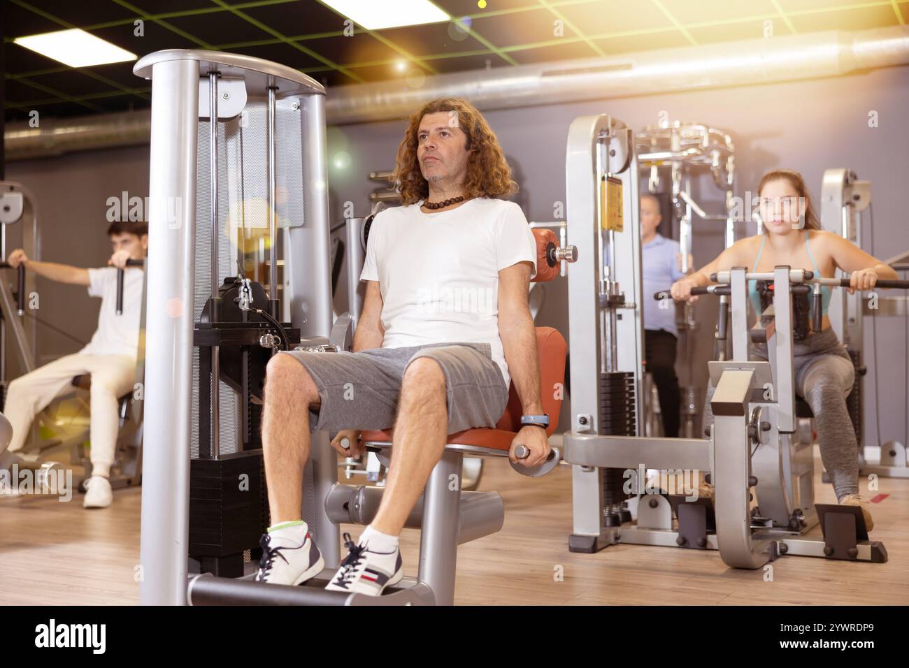 Focused on back exercises hi-res stock photography and images - Alamy