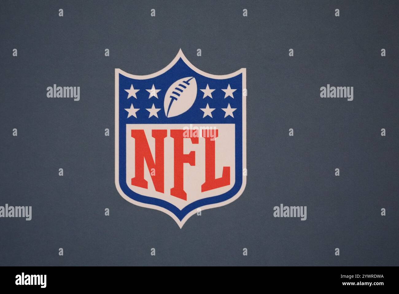 The NFL logo is displayed at the NFL football owners meeting Wednesday ...