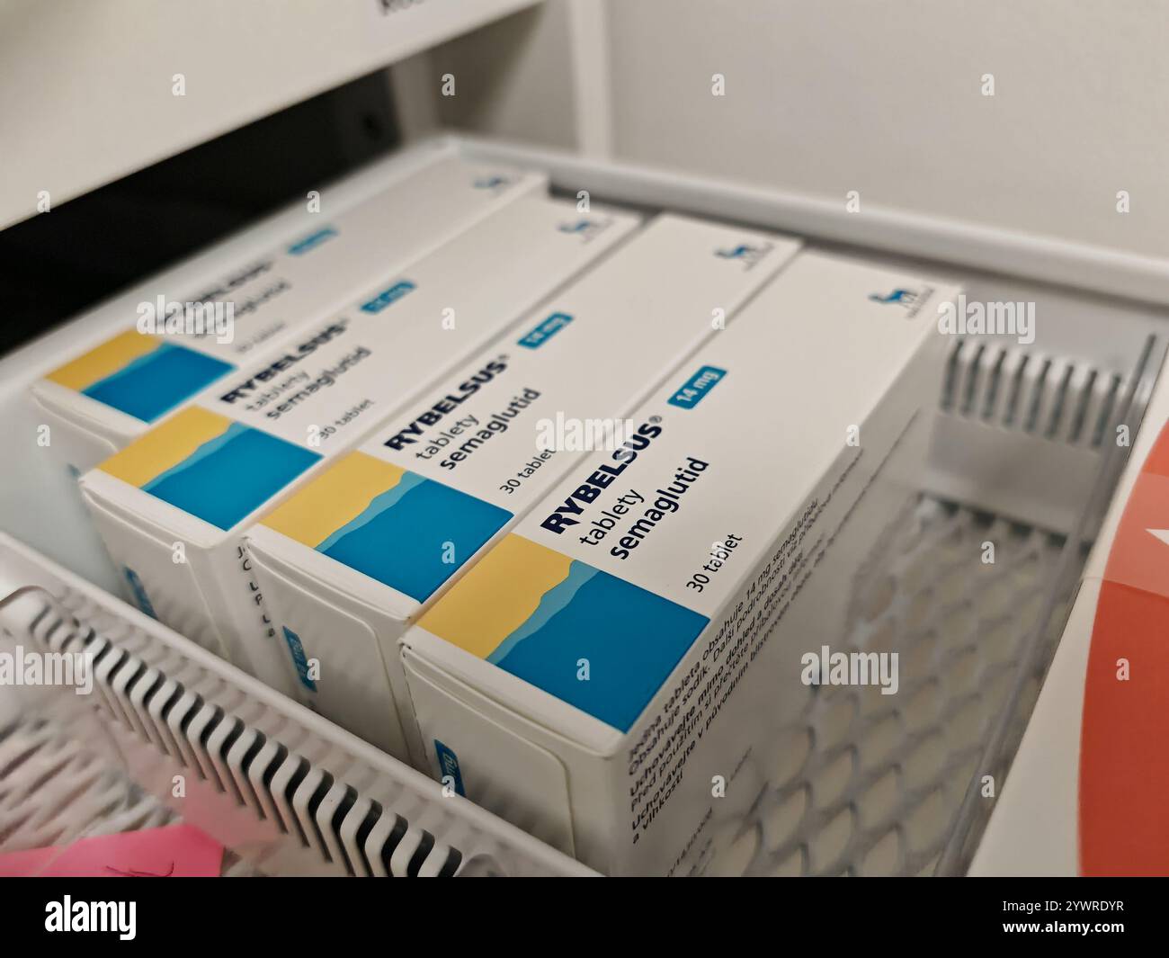 Prague, Czech Republic -May 10 2025:RYBELSUS box of medication with ...