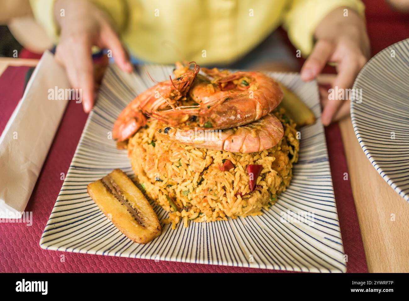 Arroz marinero Ecuadorian cuisine, traditional food, rice recipe with ...