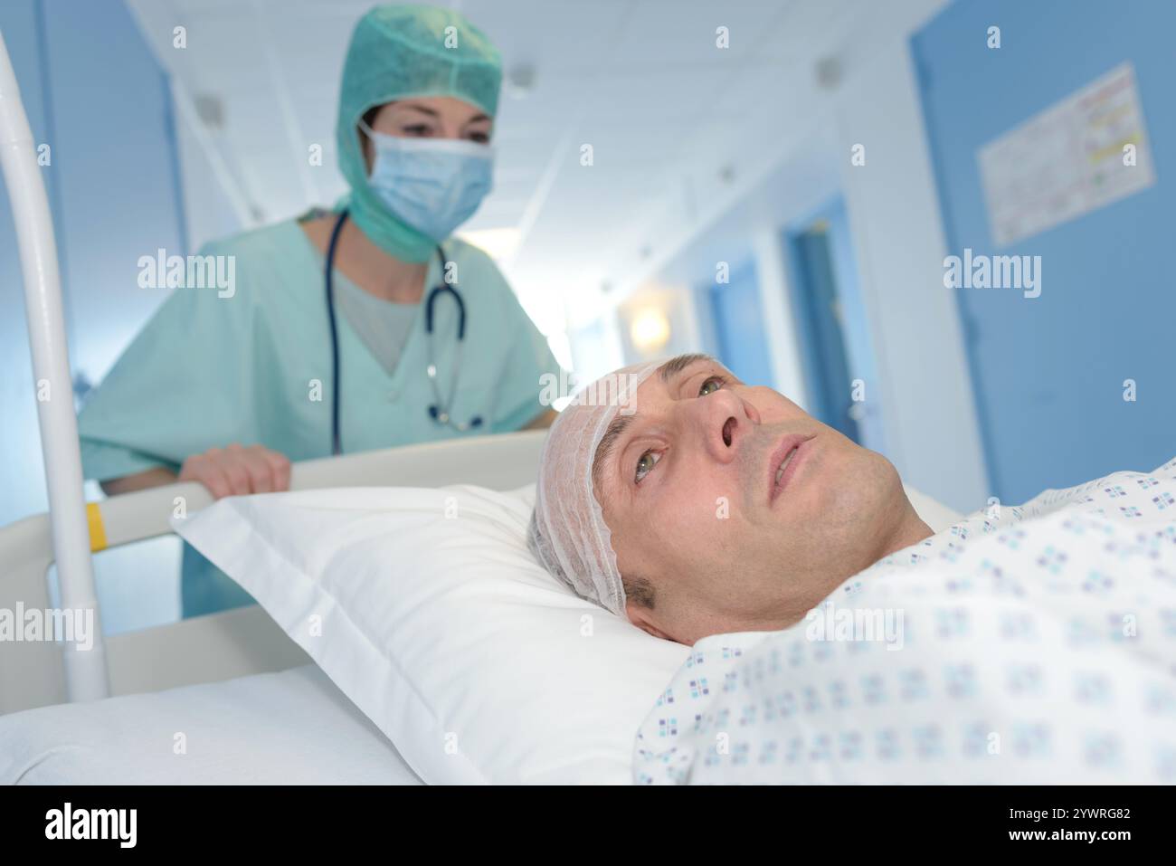 medical team carrying patient to surgery Stock Photo - Alamy