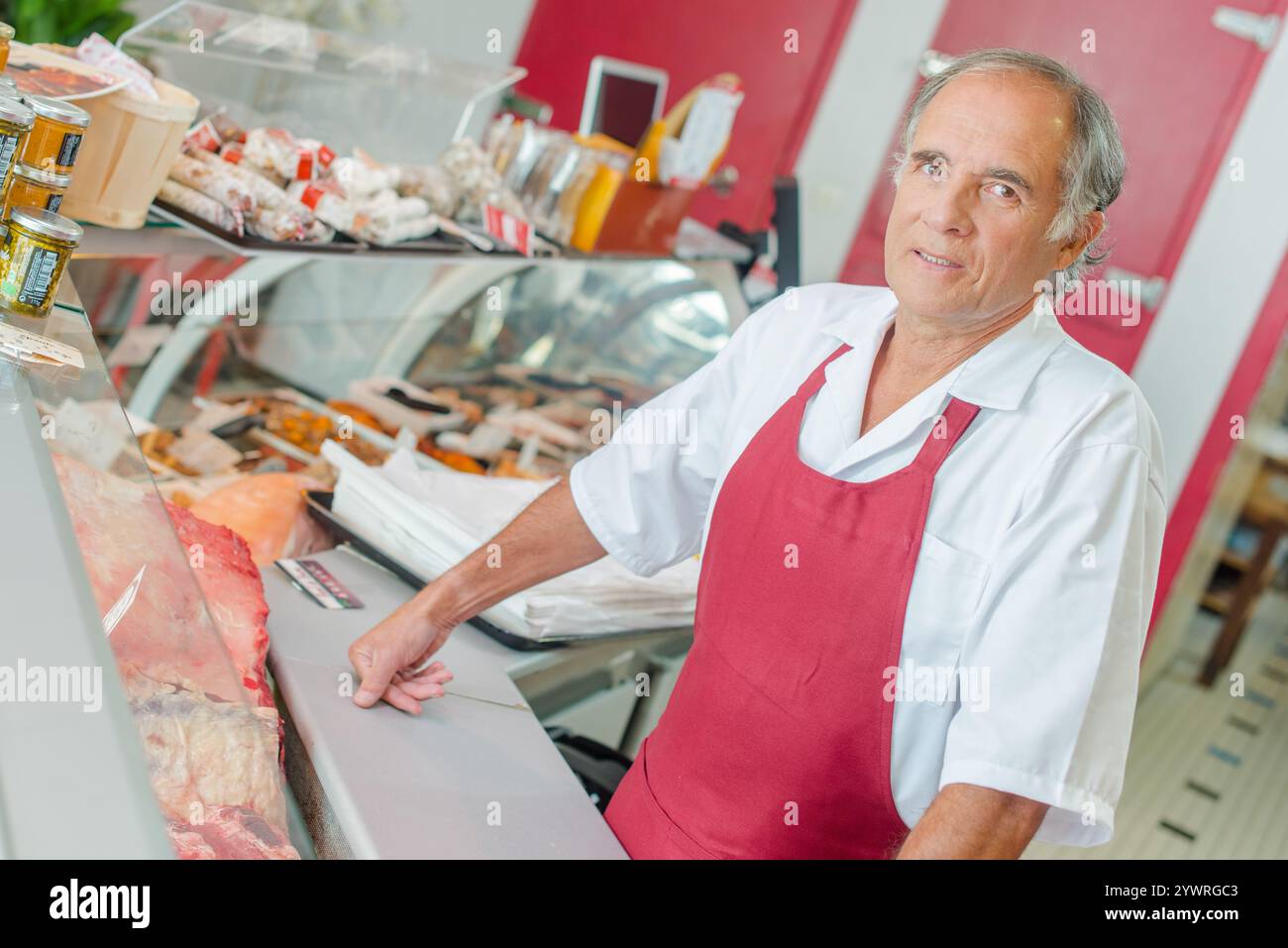 Deli counter hands hi-res stock photography and images - Alamy