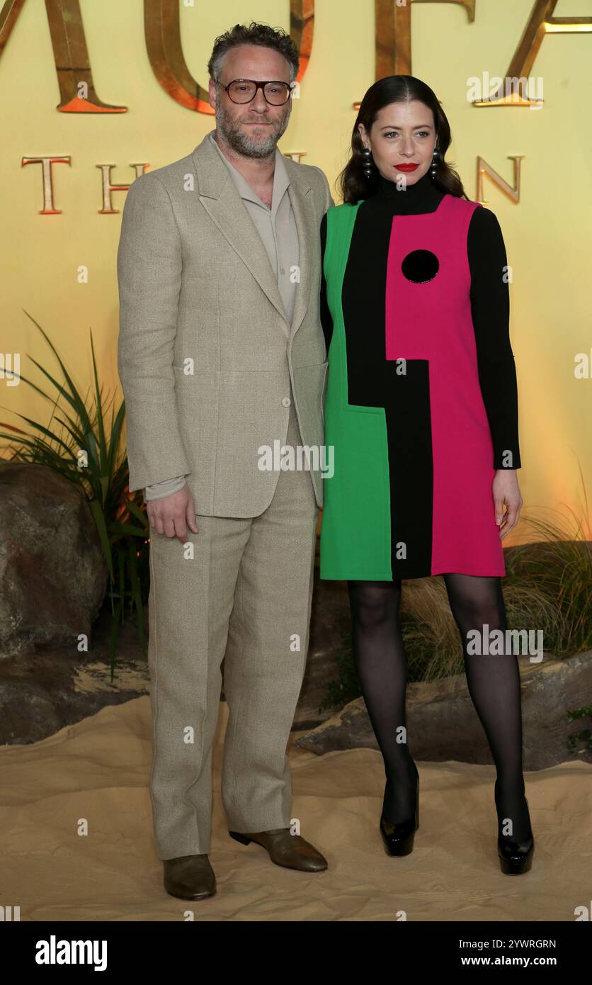 London, UK. 11th Dec, 2024. Seth Rogen and Lauren Miller attend the ...