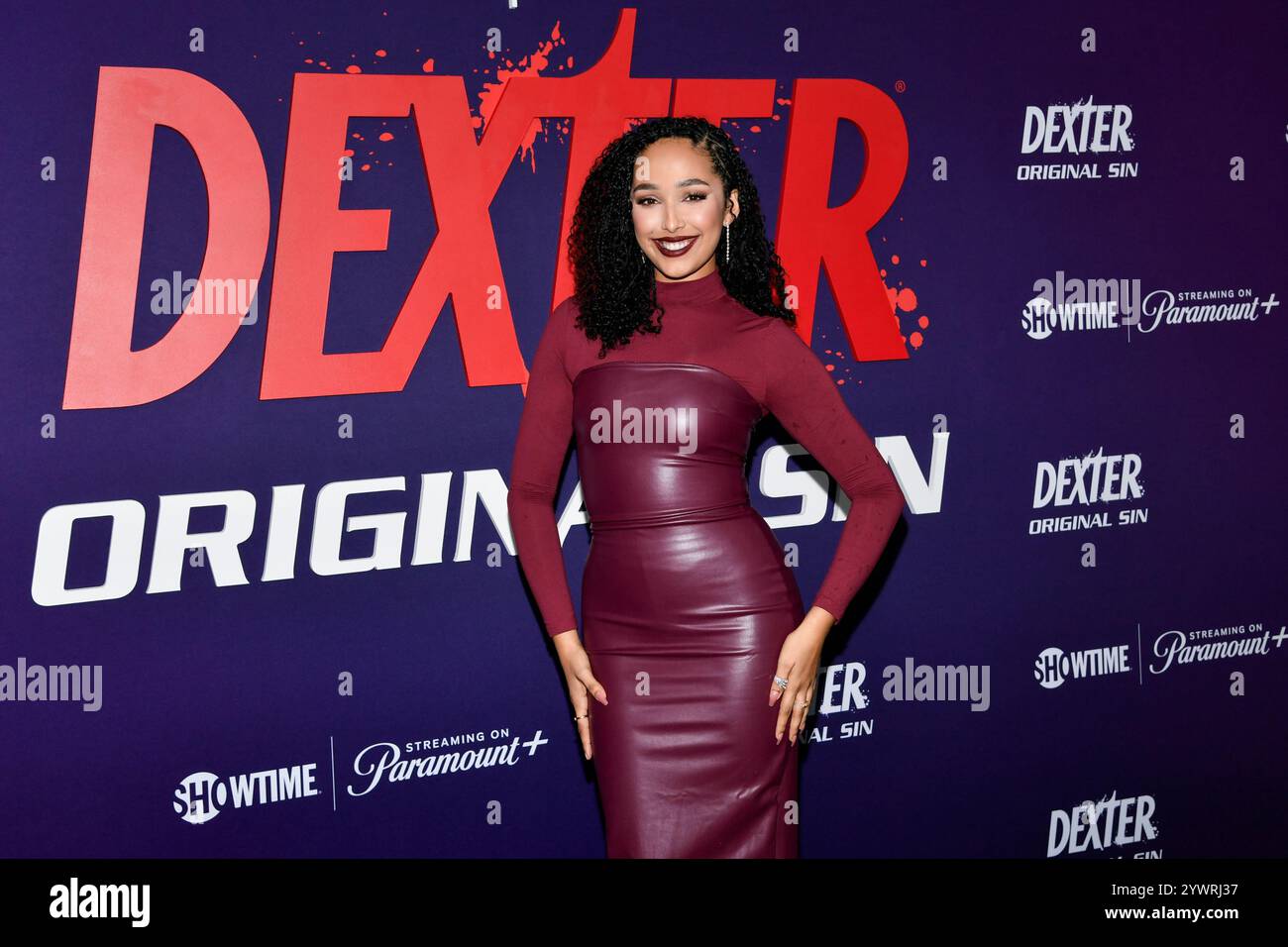 Raquel Justice attends the premiere of the Showtime drama series ...